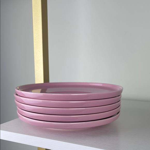 IKEA | Dining | Ikea Pink Stoneware Dinner Plates Set Of 5 | Poshmark